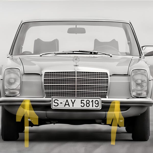 Bumper Mercedes W114 - Etsy Finland