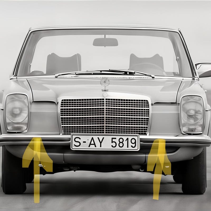 Bumper Mercedes W114 - Etsy Finland