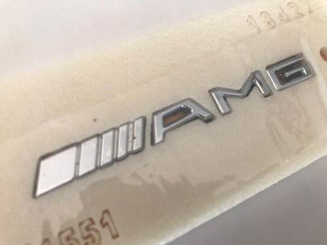 Mercedes AMG Lettering ‘ ///AMG’ in Chrome for the Dasboard 18427 NEW ...