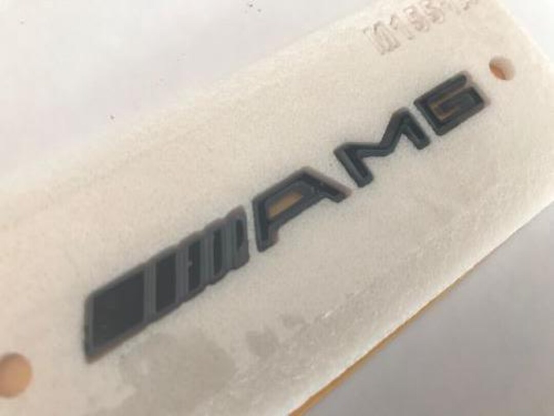 Mercedes AMG Lettering ‘ ///AMG’ in Black for the Dasboard Cockpit ...