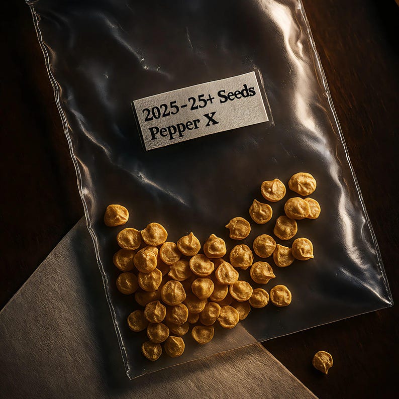 Pepper X Chili Seeds: Extremely Hot, USA Grown, Organic Non-gmo - Etsy