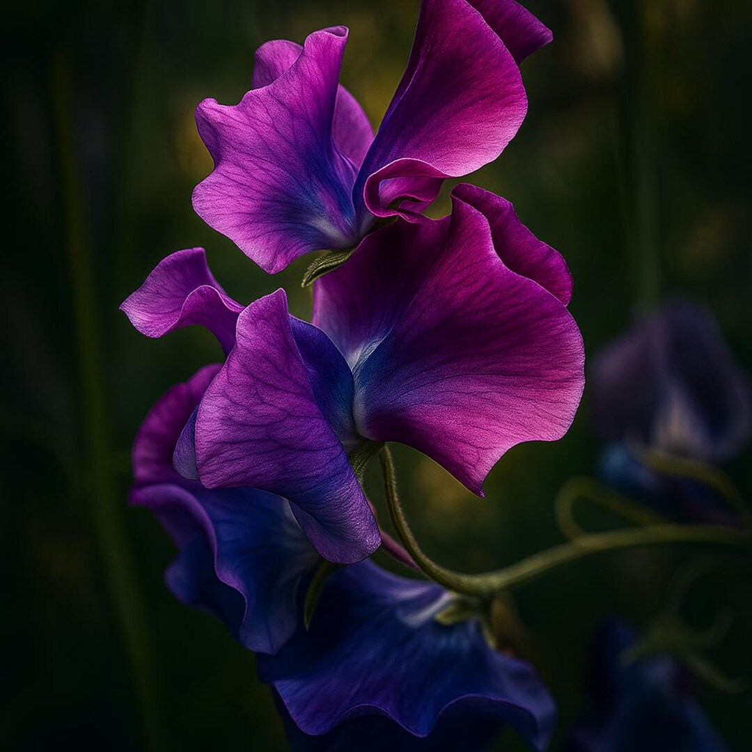Blue Shift Lathyrus Odoratus Sweet Pea 50 Seeds: Fragrant Flower ...