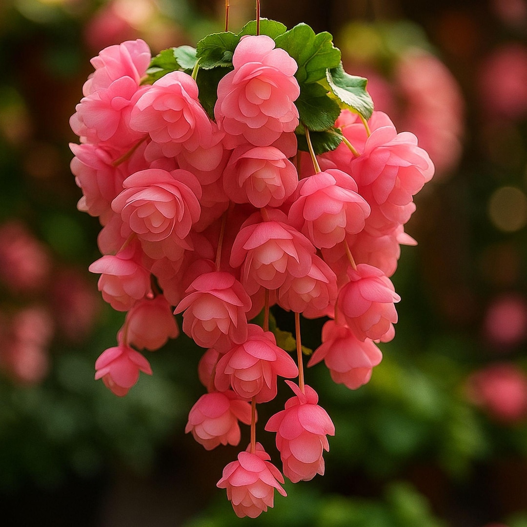 Light Pink Weeping Begonia Seeds: Elegant Hanging Basket Blooms - Etsy