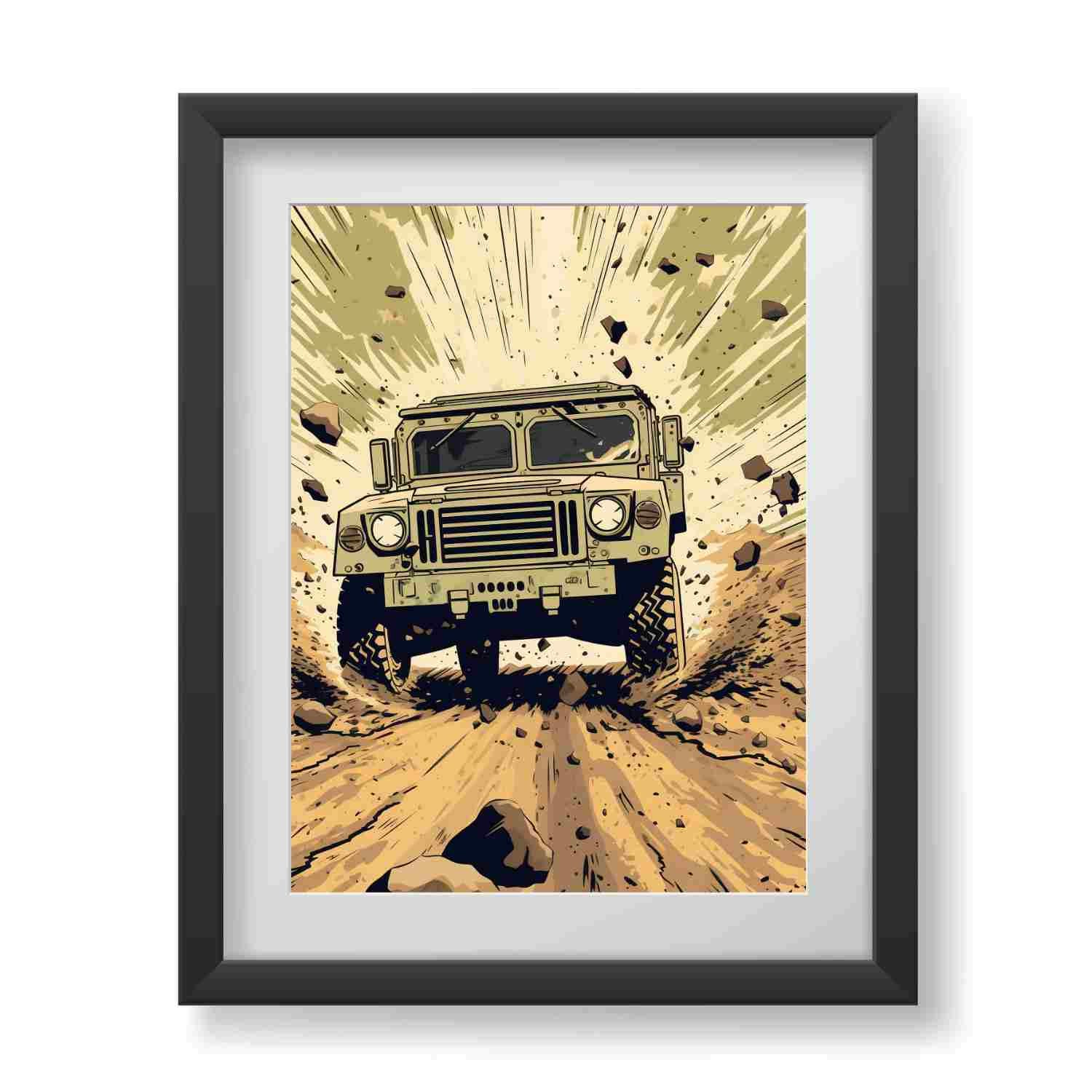 Combat Vehicle Airborne Poster (set of 3) – Military Truck Helicopter ...