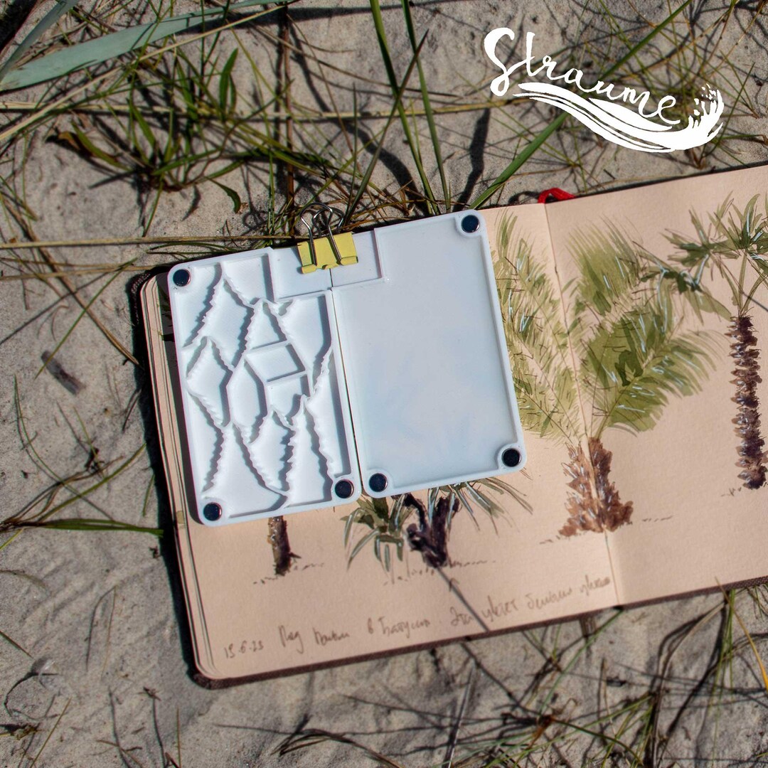 The Ideal Gift for Artists: Compact Watercolor Palette With Ceramic ...