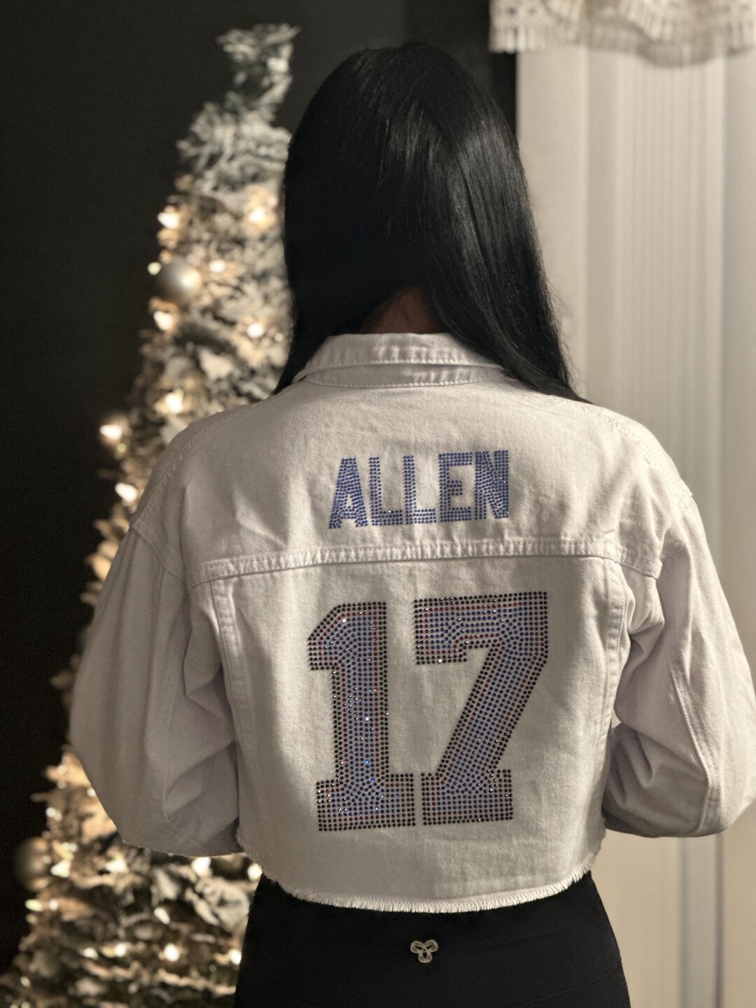 Buffalo Bills Josh Allen Jean Jacket With Frayed Bottom - Etsy