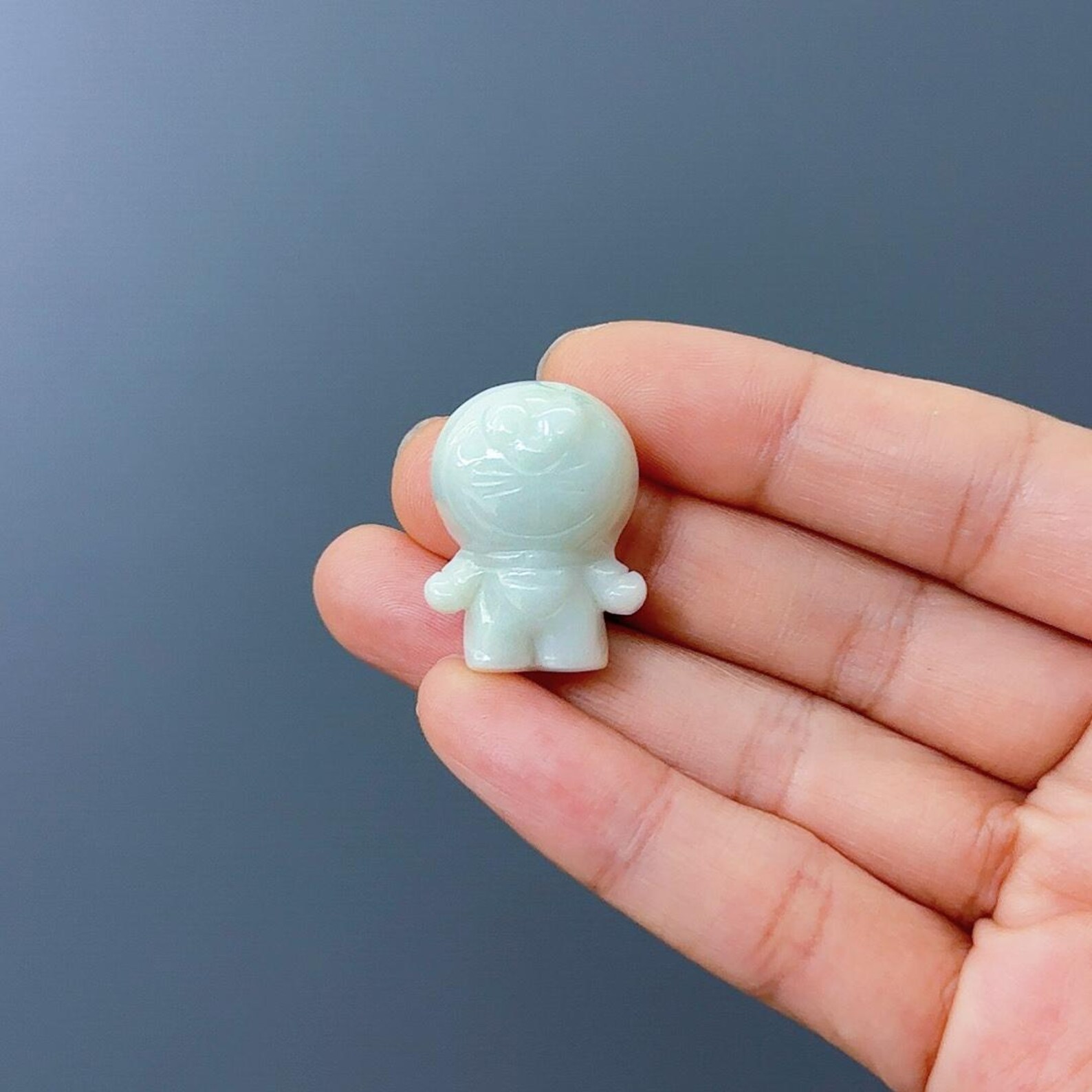 Doraemon Jadeite Pendant, 哆啦A夢, ドラえもん, Doraemon Jade Necklace, Natural ...