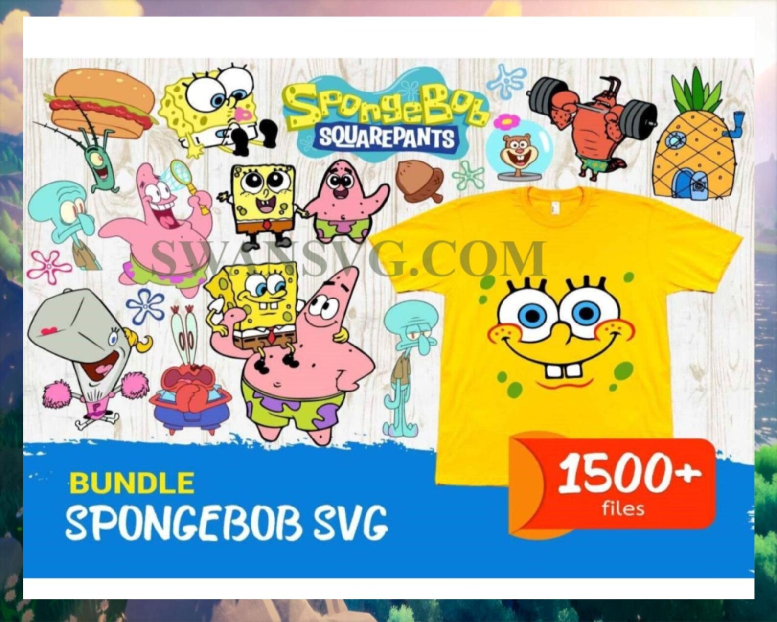 1500 Spongebob Mega Bundle, Trending Svg, Spongebob Characters Svg - Etsy