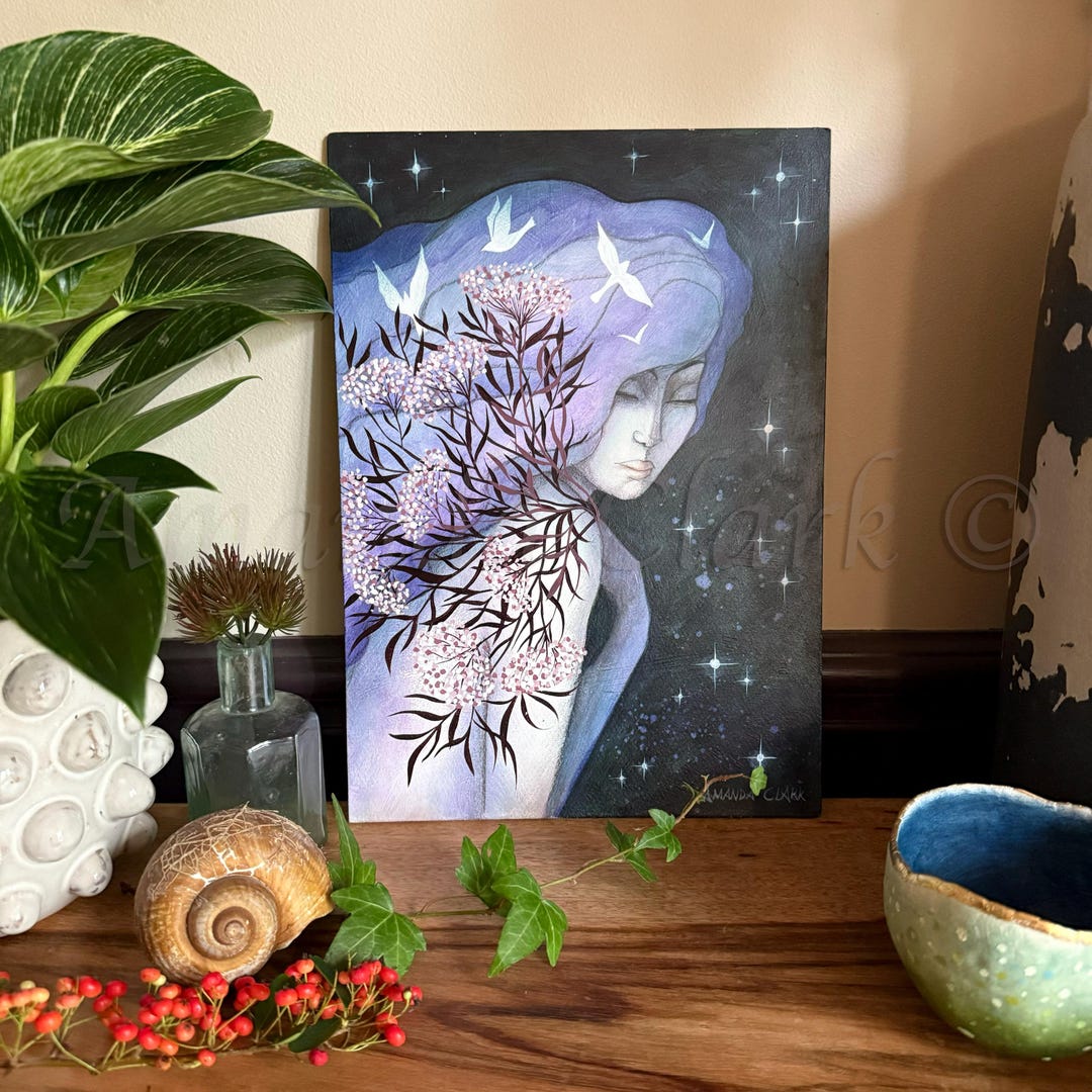 Unframed Original Painting Titled "june" by Amanda Clark - June Artwork ...