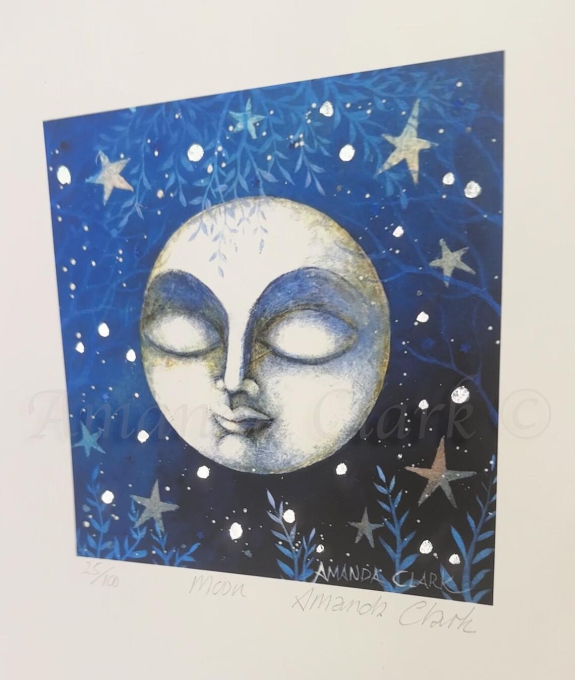 Celestial Art Print "moon" by Amanda Clark - Fairy Tale - Etsy