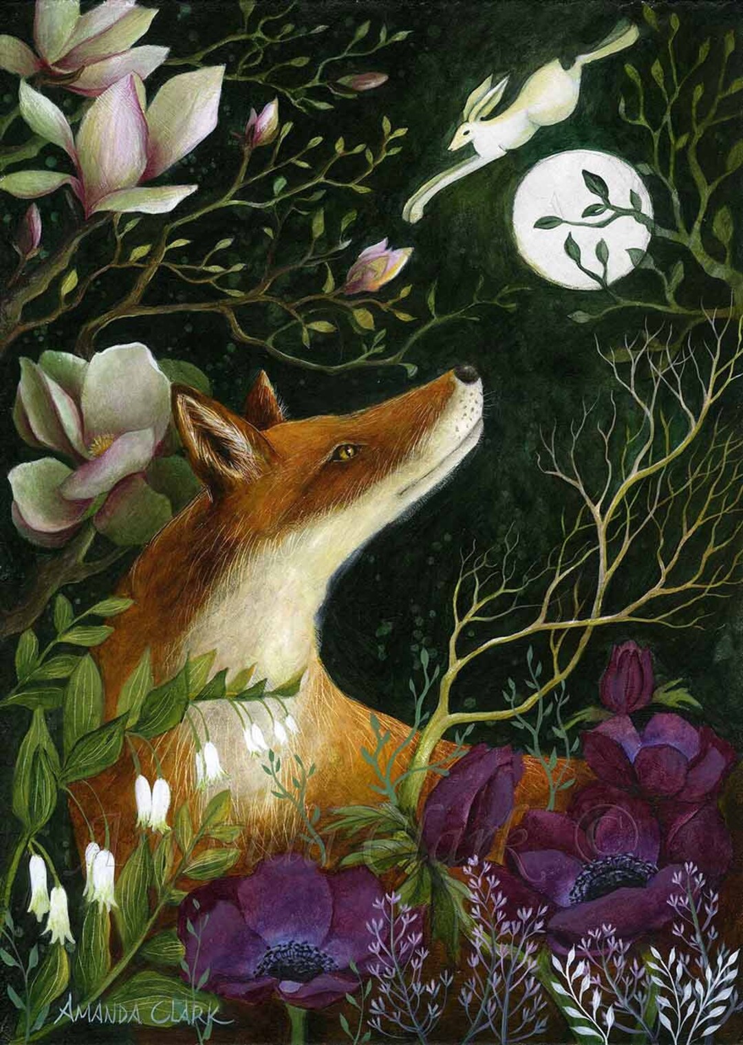A3 Print Titled "under the Magnolia Tree" by Amanda Clark - Fairytale ...