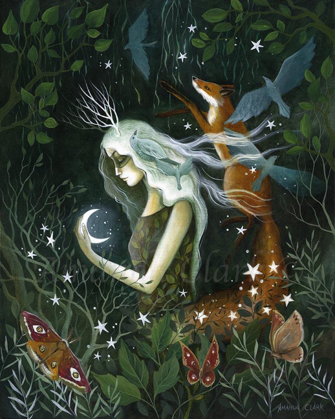 Limited Edition Giclee Print Titled "sionna" by Amanda Clark - Goddess Art Print, Goddess ...