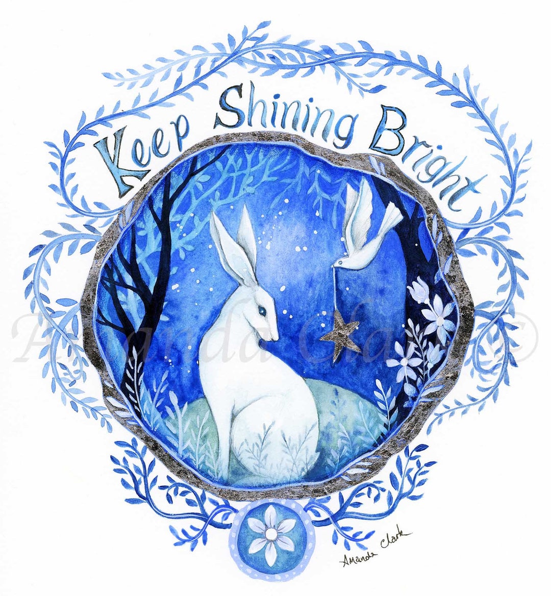 Print Titled "keep Shining Bright" by Amanda Clark - Fairytale Art ...