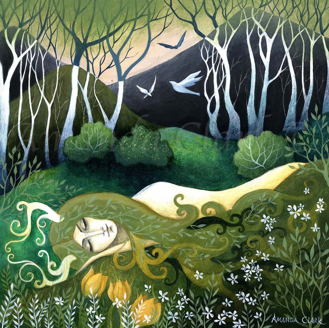 Print Titled the Earth is Singing by Amanda Clark - Etsy