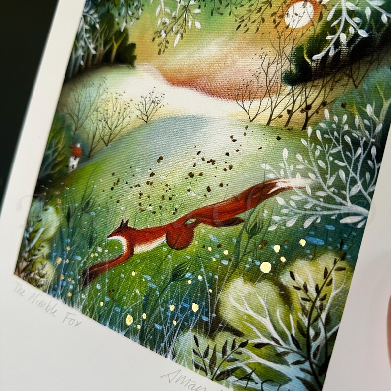Art Print Titled "the Nimble Fox" by Amanda Clark - Fox, Fairy Tale - Etsy