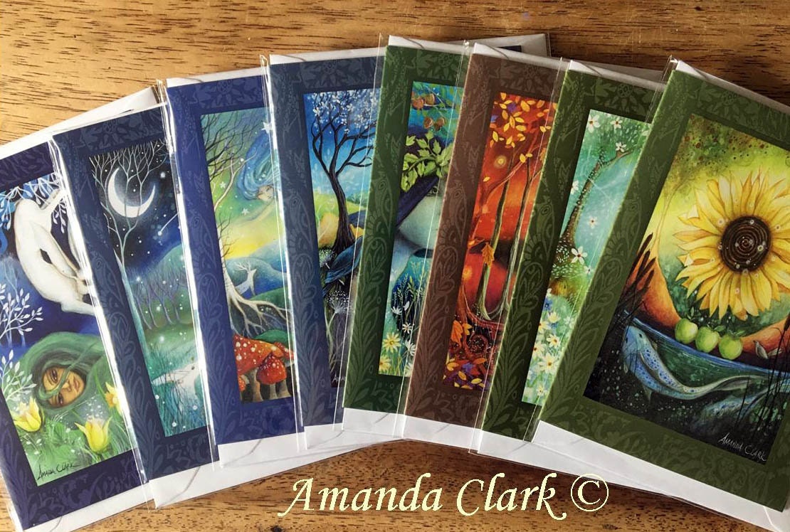 Set 2 of 'wheel of the Year' Greeting Card Set by - Etsy UK