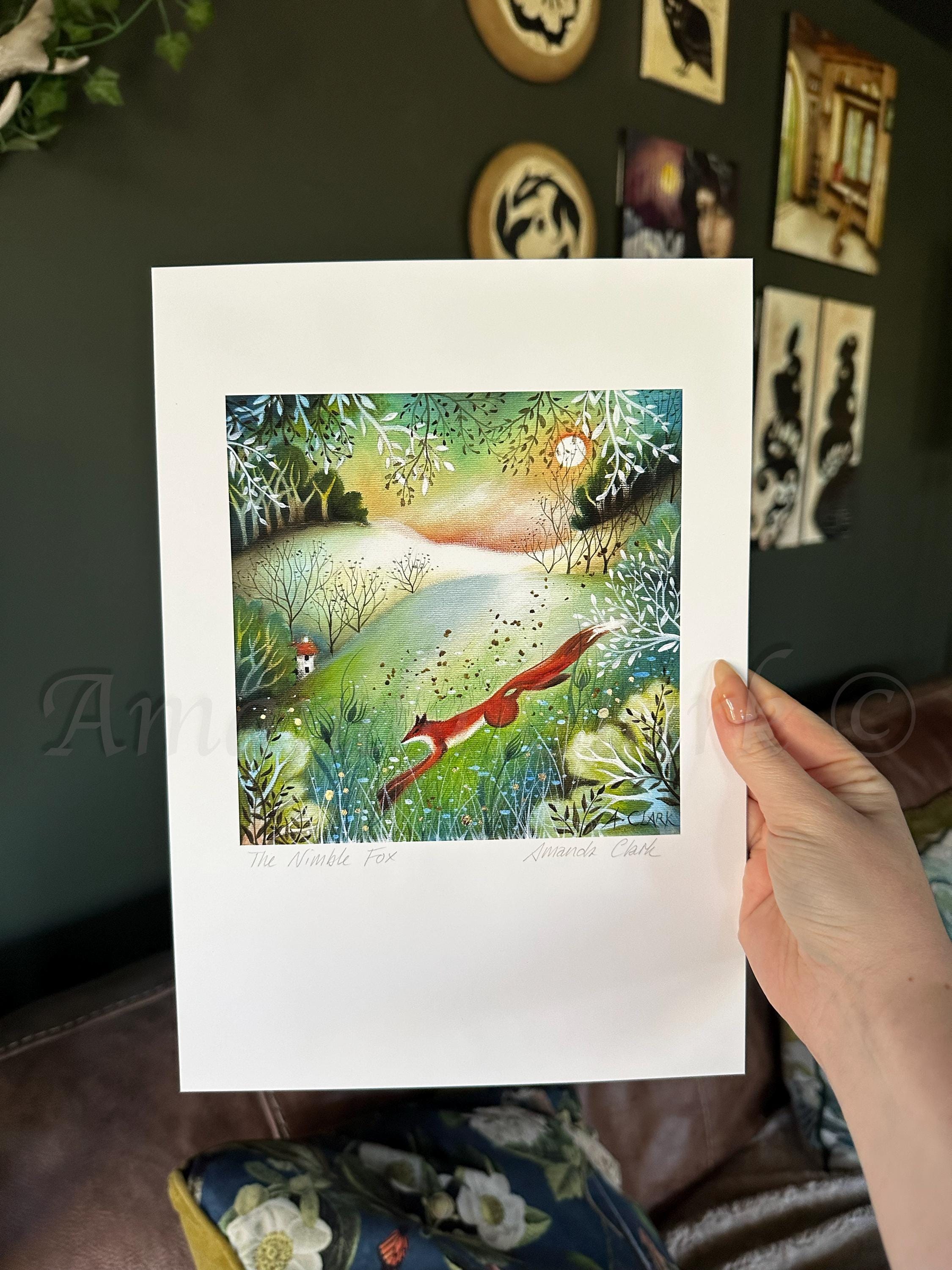 Art Print Titled "the Nimble Fox" by Amanda Clark - Fox, Fairy Tale - Etsy