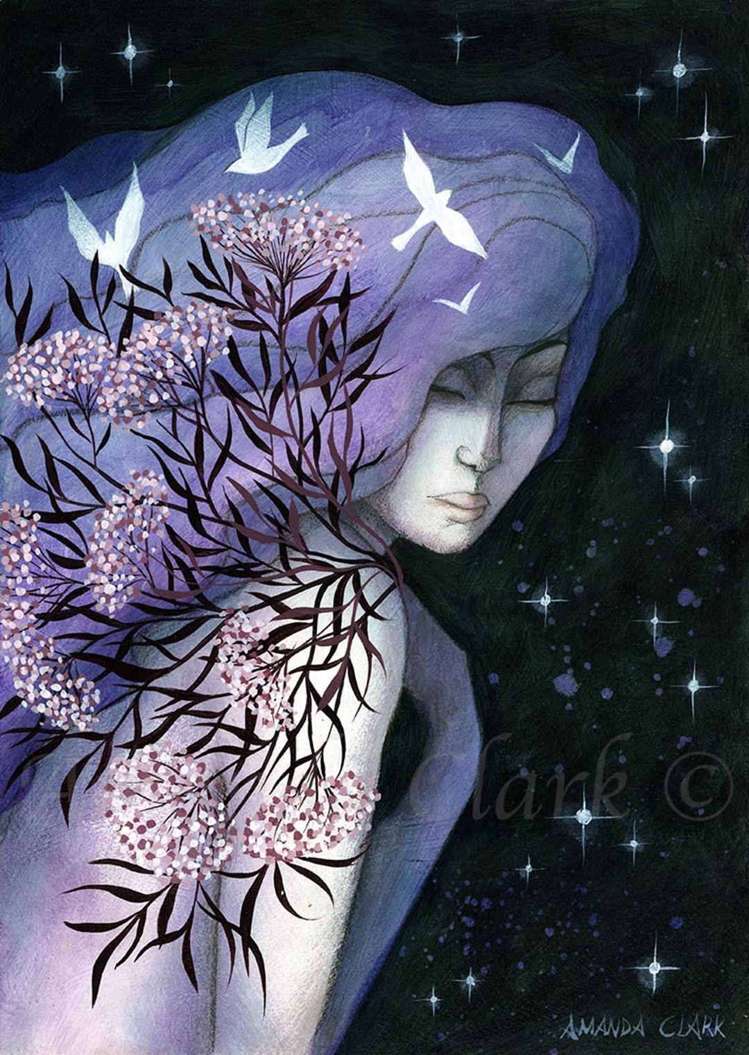 Unframed Original Painting Titled june by Amanda Clark June Artwork ...