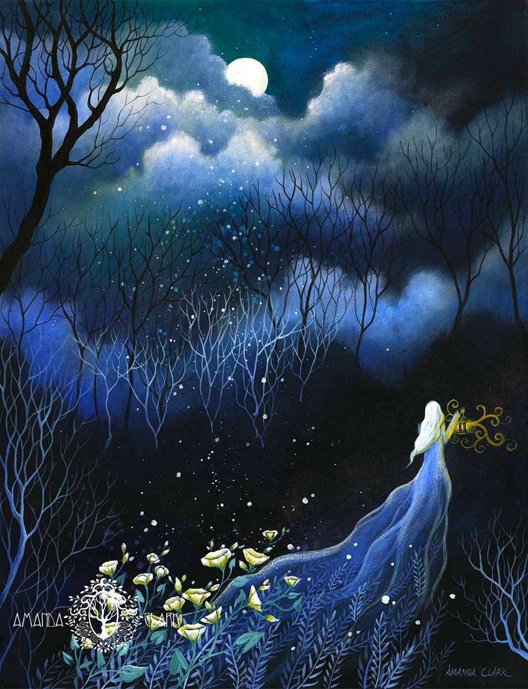 Limited Edition Giclee Print Titled "moonlit Wander" by Amanda Clark ...