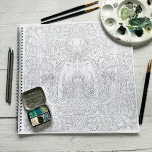 Colouring Book Titled "wild Wood" by Amanda Clark - Adult, Large ...