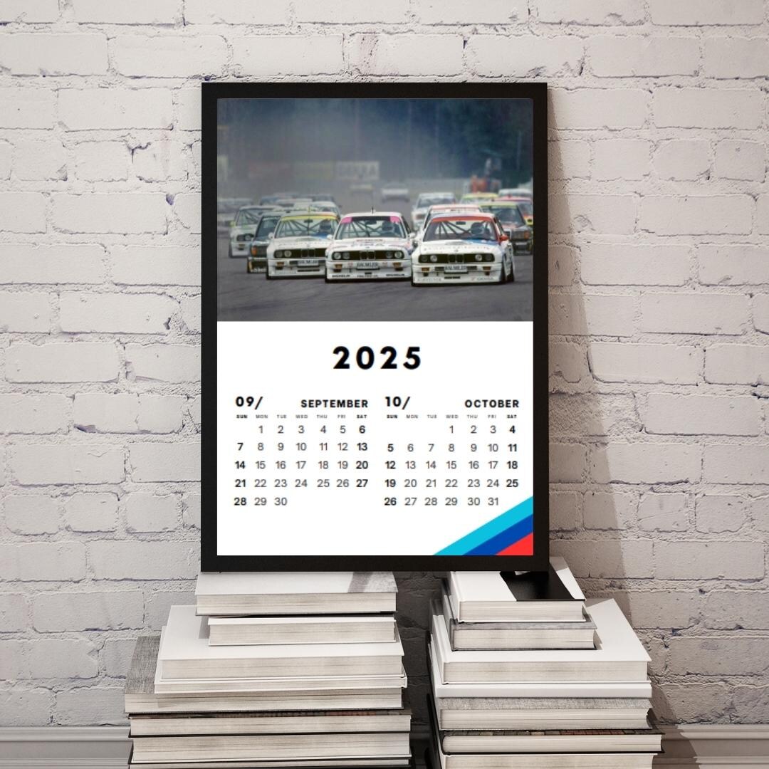 BMW E30 DTM Racing Wall Calendar 2025/speed M3 Cars/80-90s Racing ...