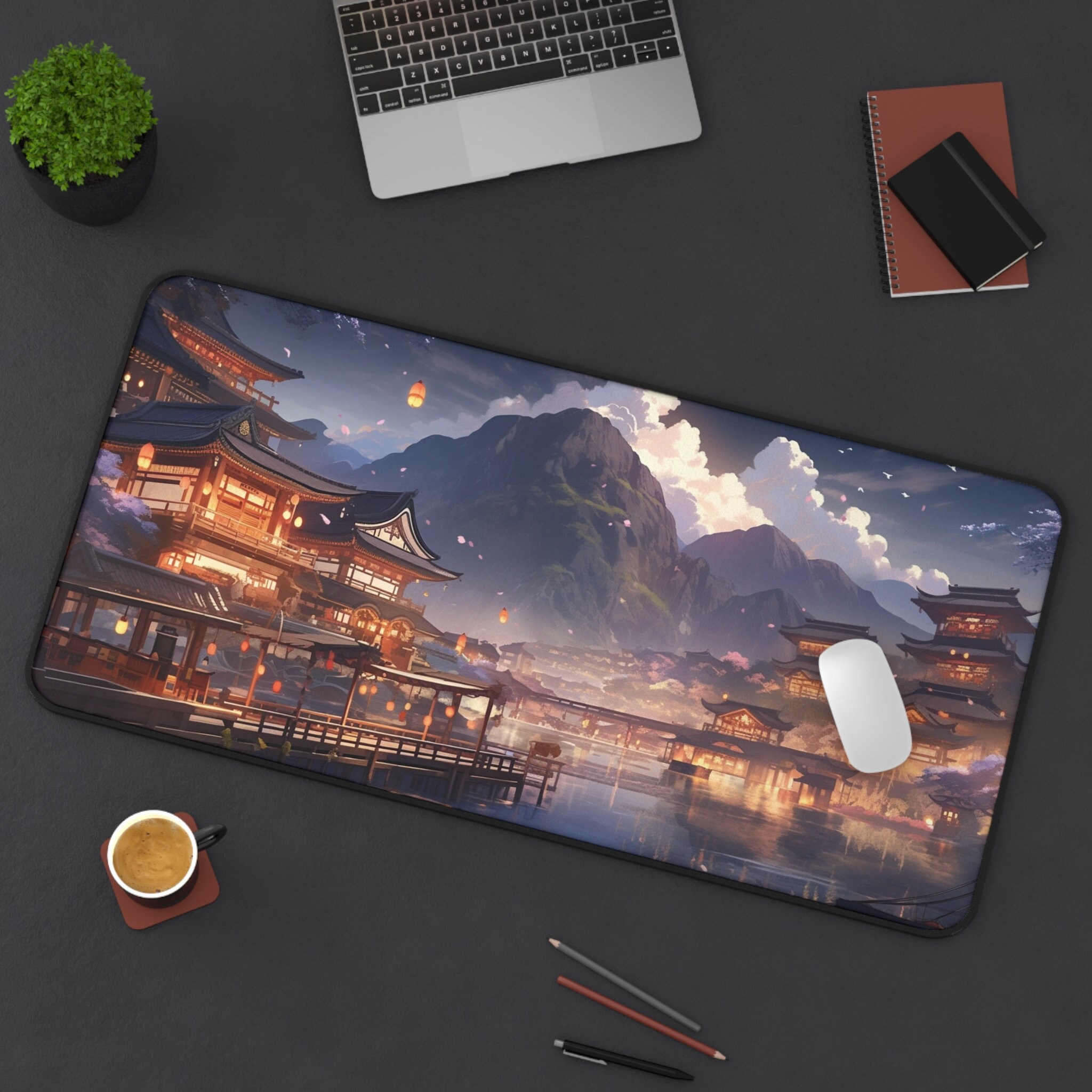 Japanese Office Decor, Japan Desk Decor, Japan Desk Mat, Fantasy Mouse ...