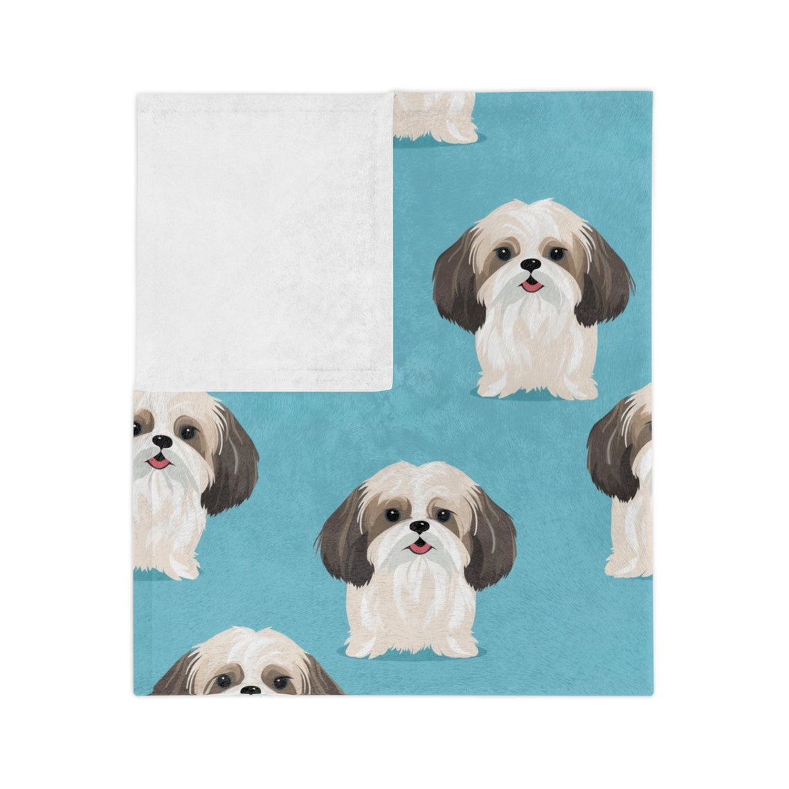 Shih Tzu Blanket for Shih Tzu Mom, Gift Idea for Shih Tzu Mom, Shitzu ...