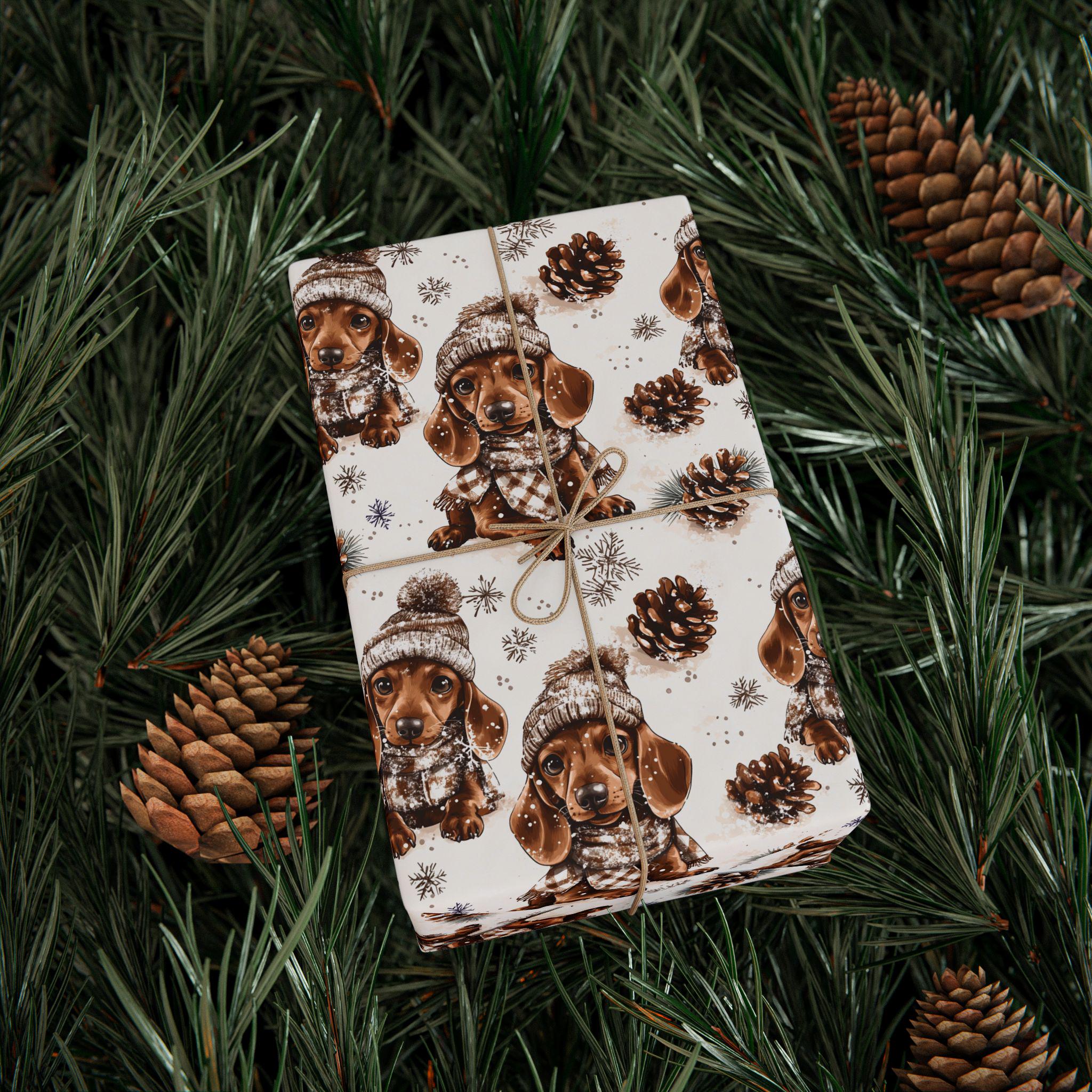 Dachshund Gift Wrap Paper, Dachshund Wrapping Paper, Weiner Dog Gifts ...
