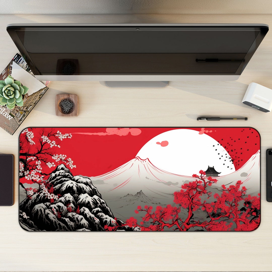 Japanese Office Decor, Japan Desk Decor, Japan Desk Mat, Fantasy Mouse ...