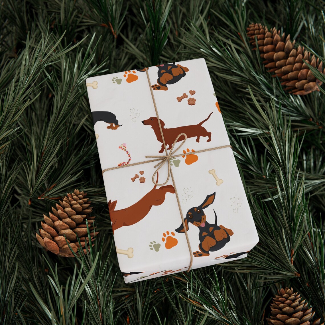 Dachshund Gift Wrap Paper, Dachshund Wrapping Paper, Weiner Dog Gifts ...
