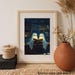 Cute Ghosts in a Library Print, Reading Ghost, Ghost Poster, Vintage ...