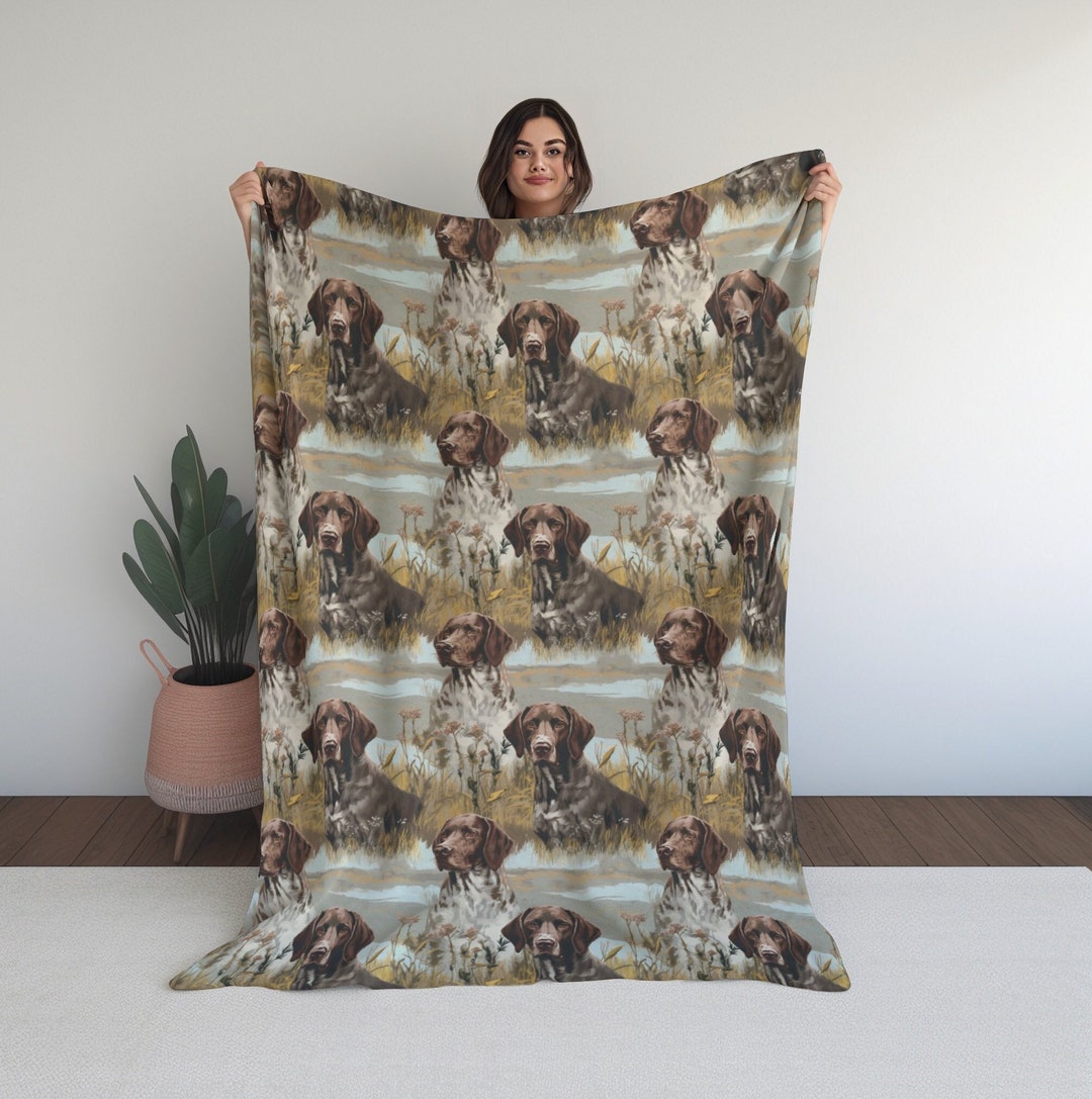 German Shorthaired Pointer Blanket, GSP Dog Blanket Gift for GSP Mom ...
