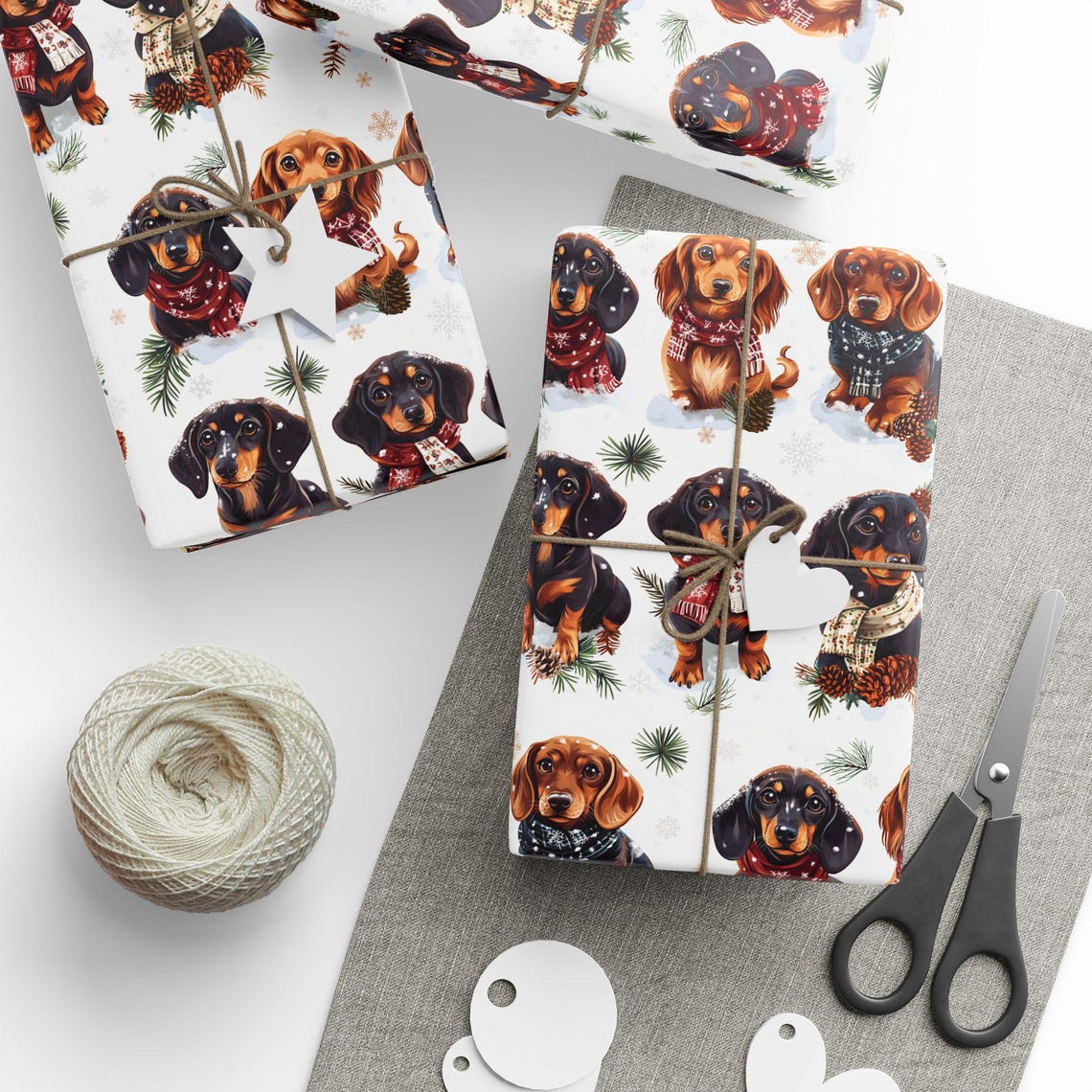 Dachshund Gift Wrap Paper, Dachshund Wrapping Paper, Weiner Dog Gifts ...