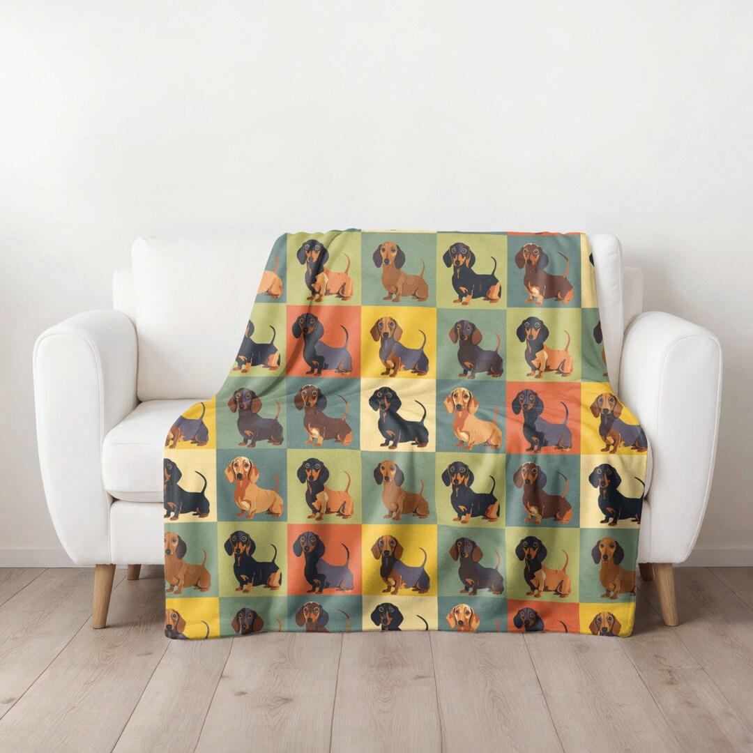 Weiner Dog Blanket Gift for Doxie Mom, Dachshund Dog Blanket, Doxie Dad ...