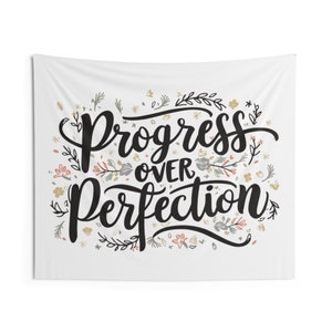 Classroom Tapestry, Progress Over Perfection, BOHO Classroom Decor ...