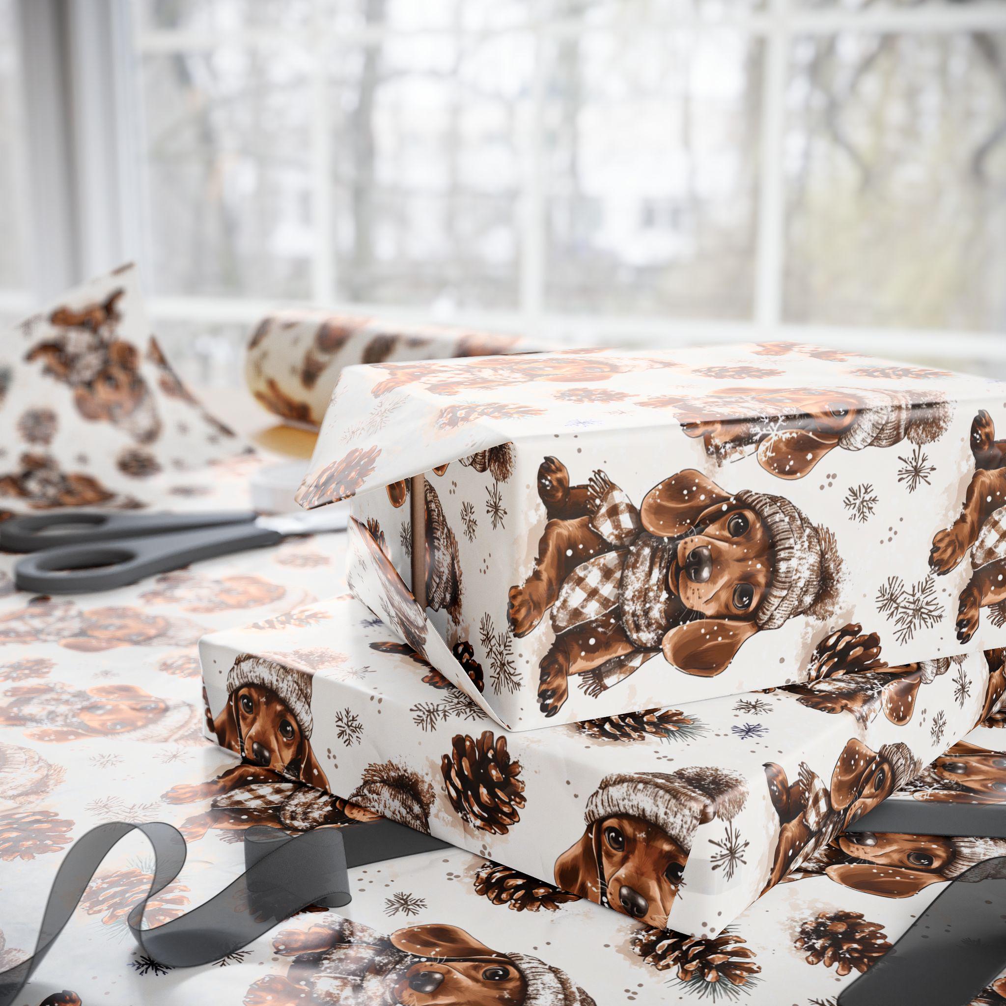 Dachshund Gift Wrap Paper, Dachshund Wrapping Paper, Weiner Dog Gifts ...