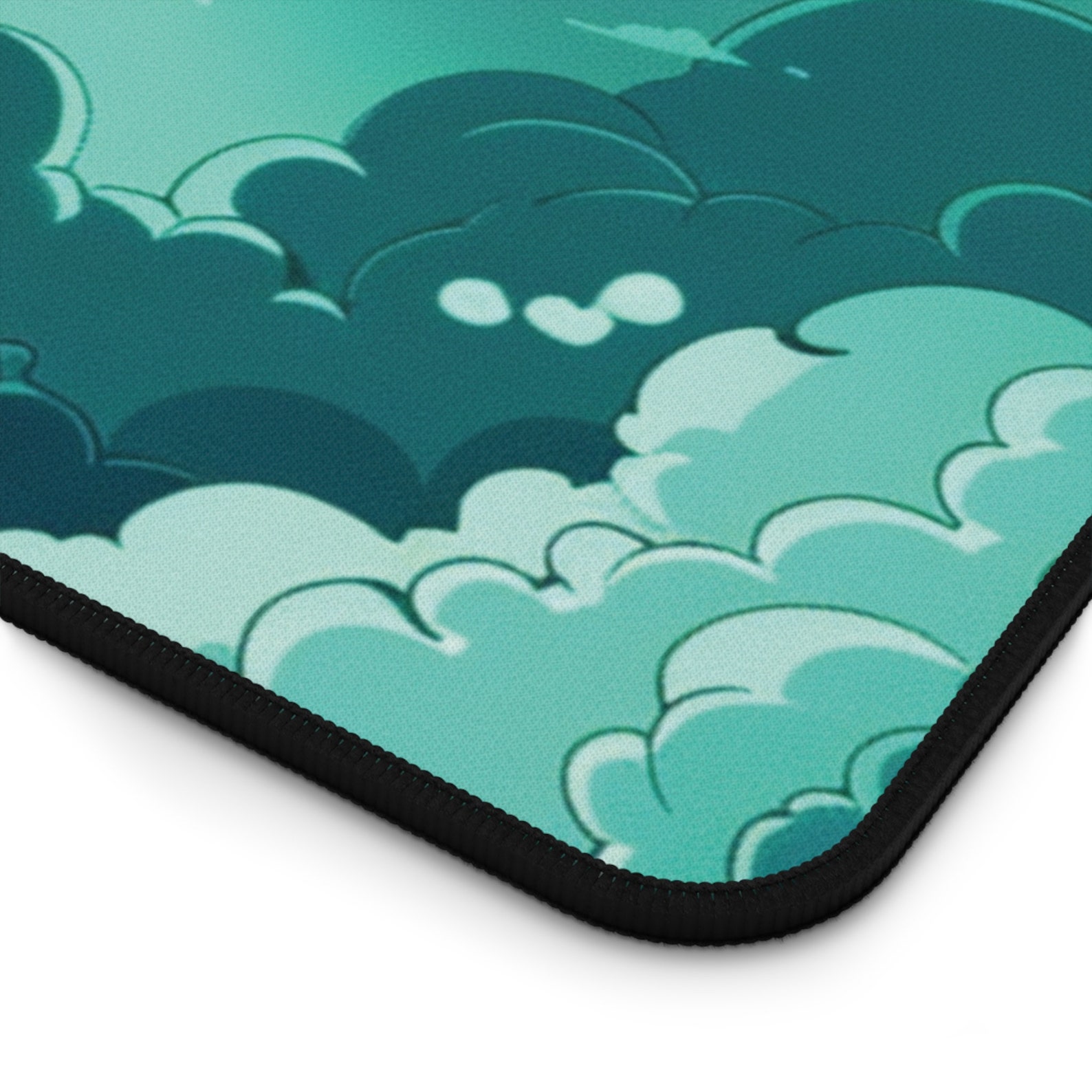 Primordial Earth Desk Mat, Matcha Tea Mouse Pad, Swirling Sage Green ...