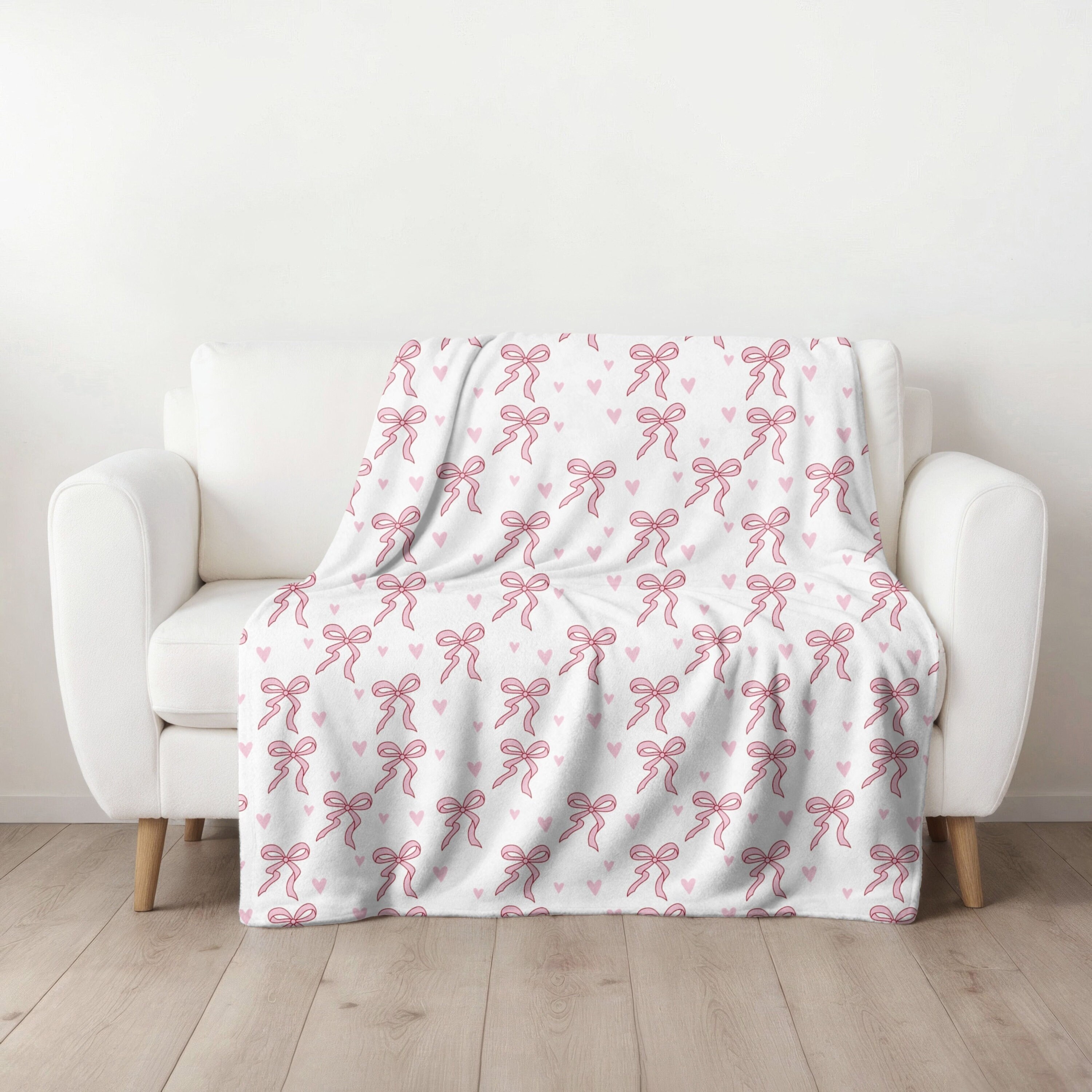 Coquette Blanket, Preppy Room Decor, Pink Coquette Blanket, Baby Girl ...