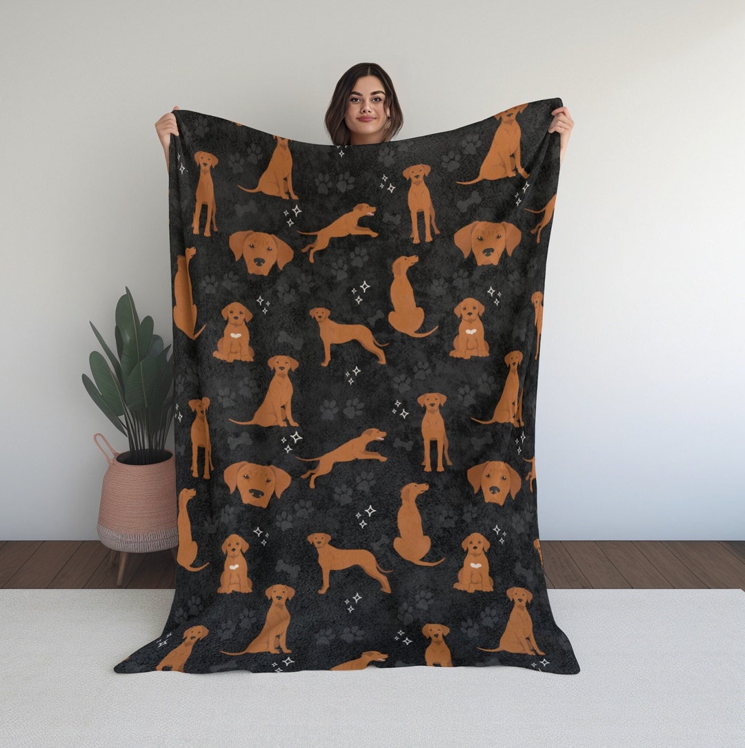 Rhodesian Ridgeback Blanket, Gift Idea for Ridgeback Mom, Rhodesian ...