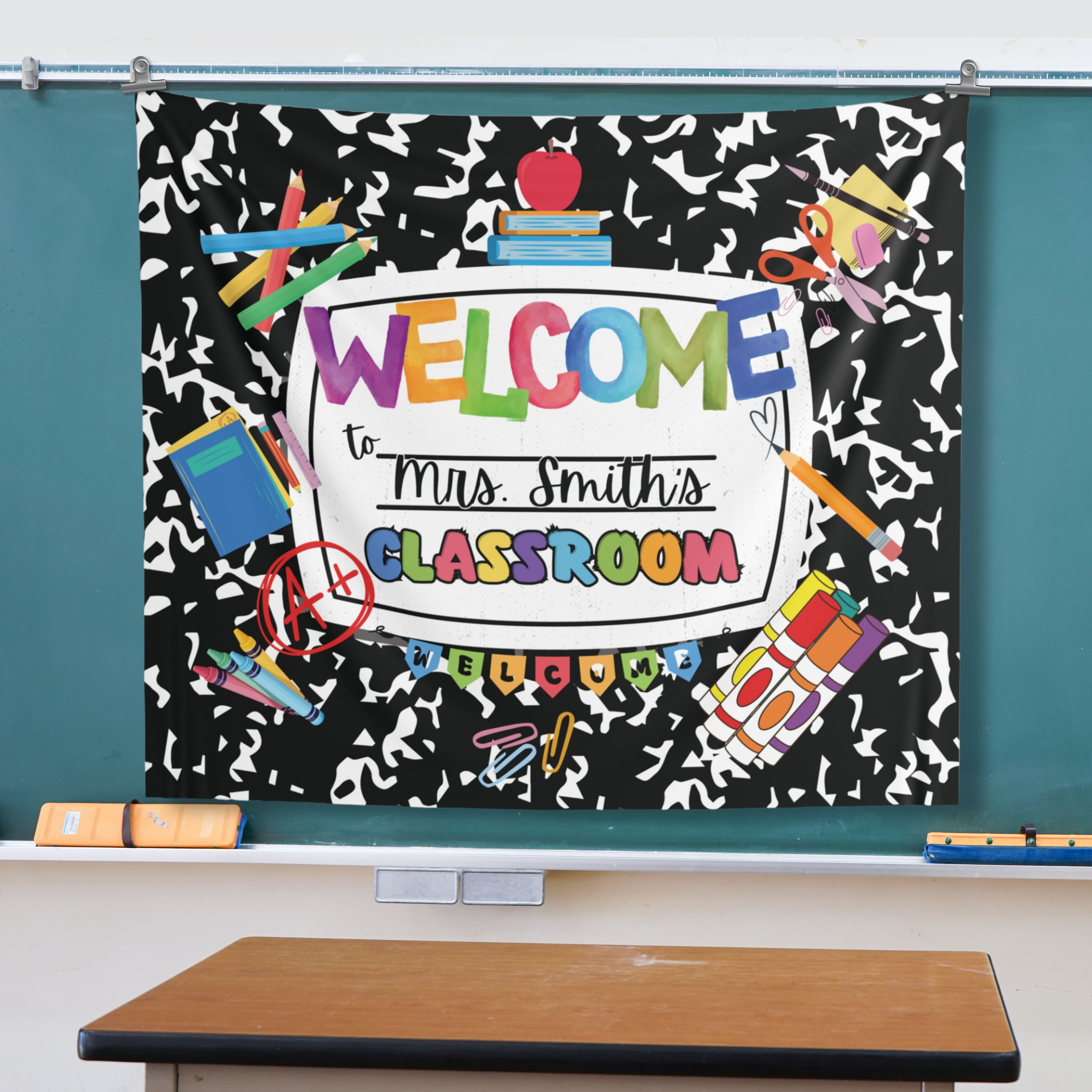 Custom Teacher Classroom Tapestry, Back to School Gifts, Teacher ...