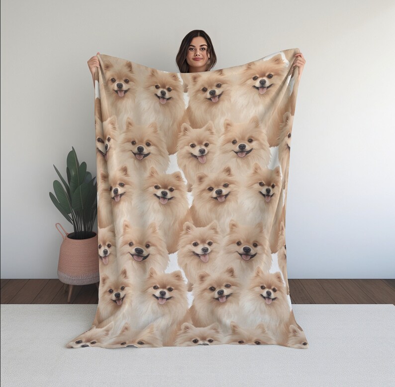 Pomeranian Blanket for Pom Lover, Gift Idea for Pomeranian Mom ...