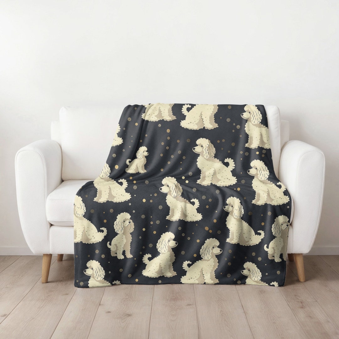 Doodle Blanket, High Quality Dog Pattern Blanket, Goldendoodle ...