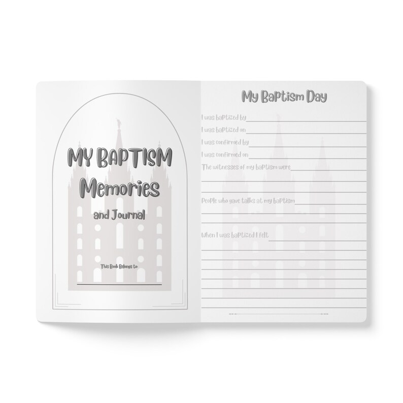 Baptism Journal, Guided Journal for Kids, 8 is Great, Baptism Memories ...