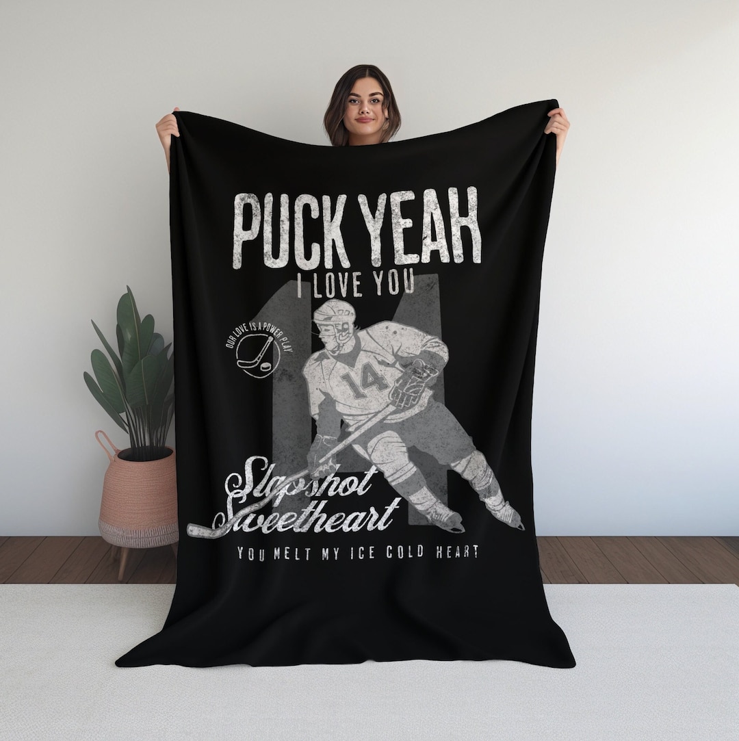 Hockey Player Blanket, Hockey Player Gift Idea, Hockey Husband, Funny ...