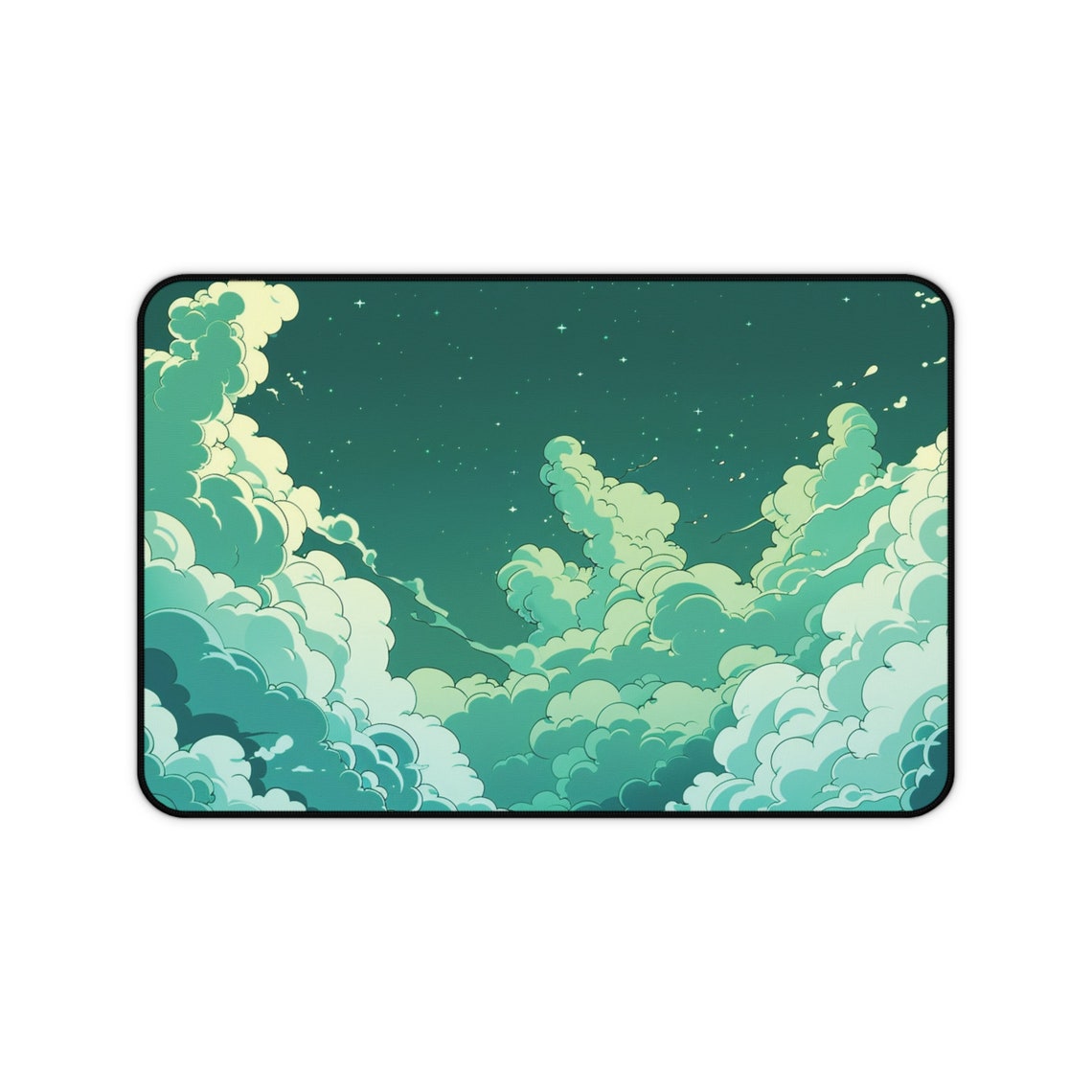 Primordial Earth Desk Mat, Matcha Tea Mouse Pad, Swirling Sage Green ...