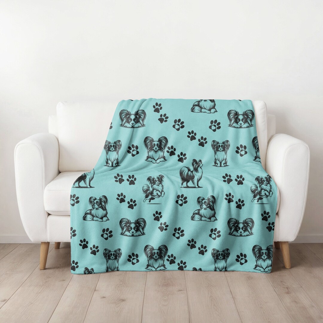 Papillon Blanket for Papillon Dog Owner, Papillon Mama Gift, Gift for ...
