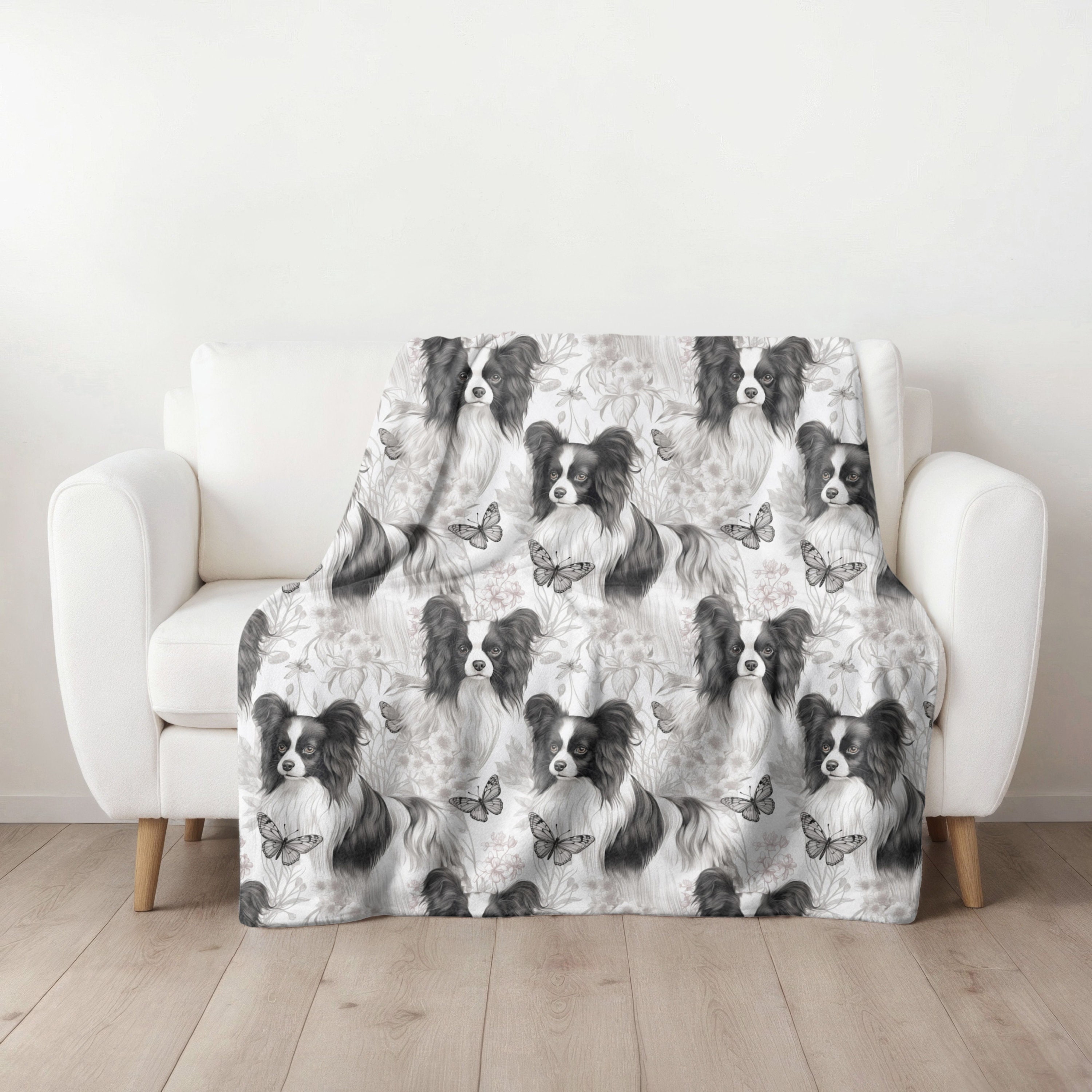 Papillon Blanket for Papillon Dog Lover, Papillon Mama Gift, Papillon ...