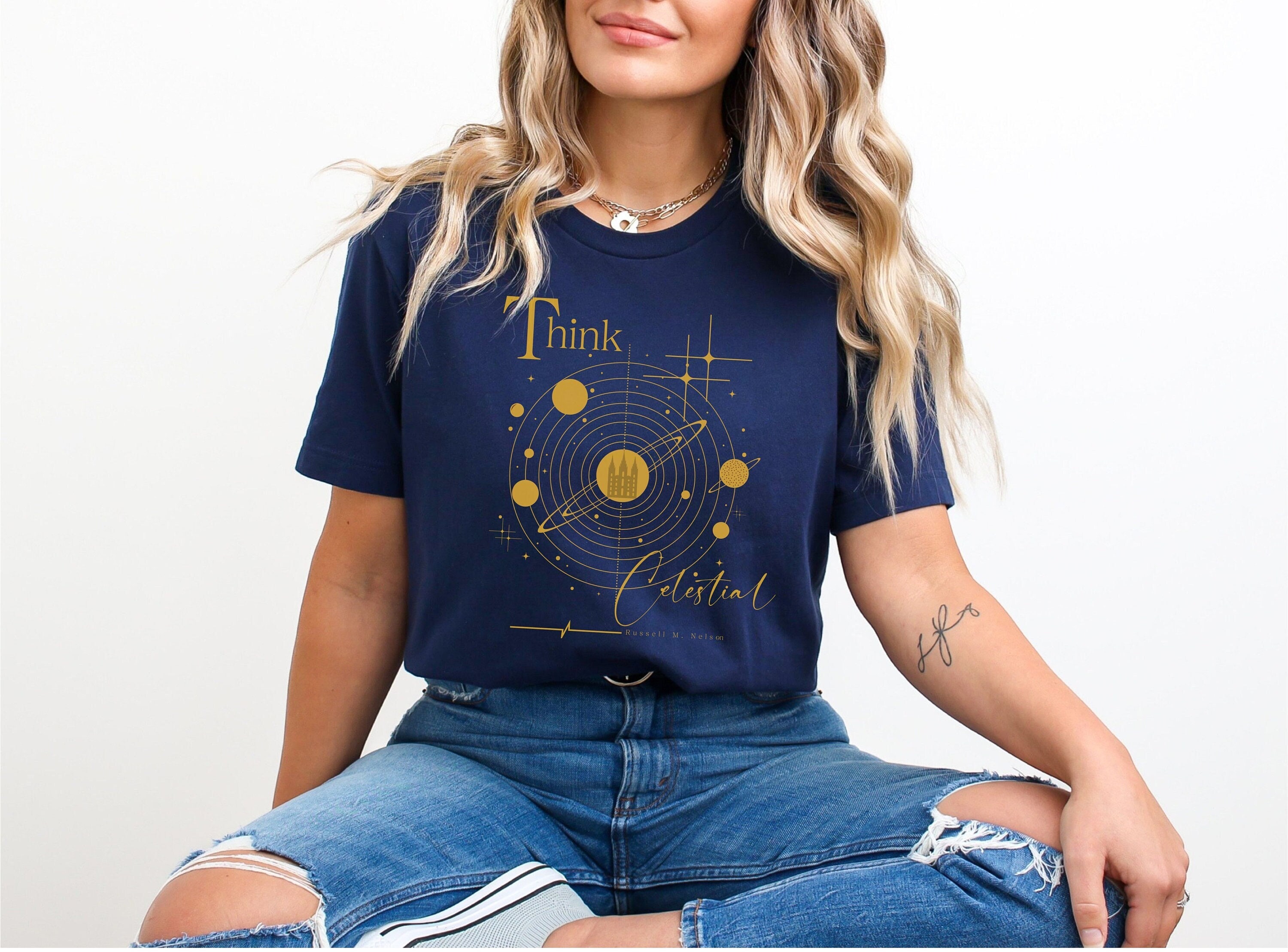 Think Celestial T-shirt, LDS General Conference Shirt, Think Celestial ...