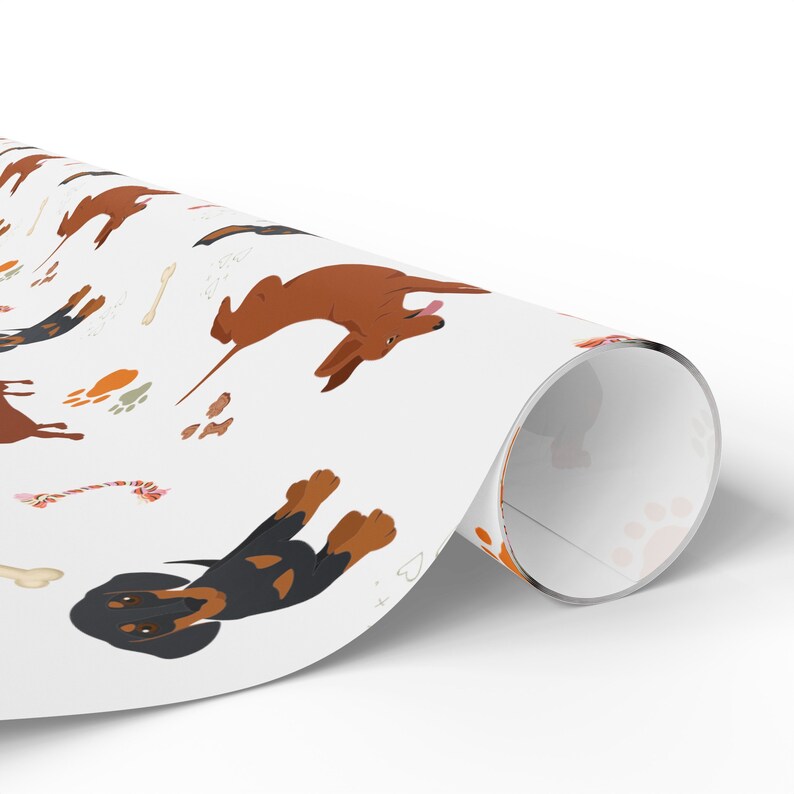 Dachshund Gift Wrap Paper, Dachshund Wrapping Paper, Weiner Dog Gifts ...