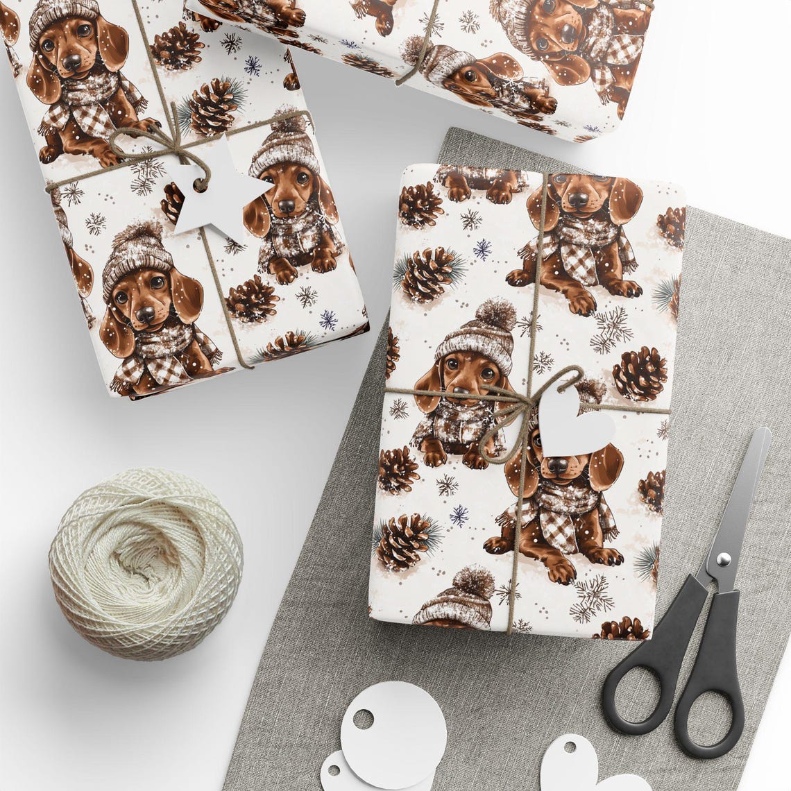 Dachshund Gift Wrap Paper, Dachshund Wrapping Paper, Weiner Dog Gifts ...